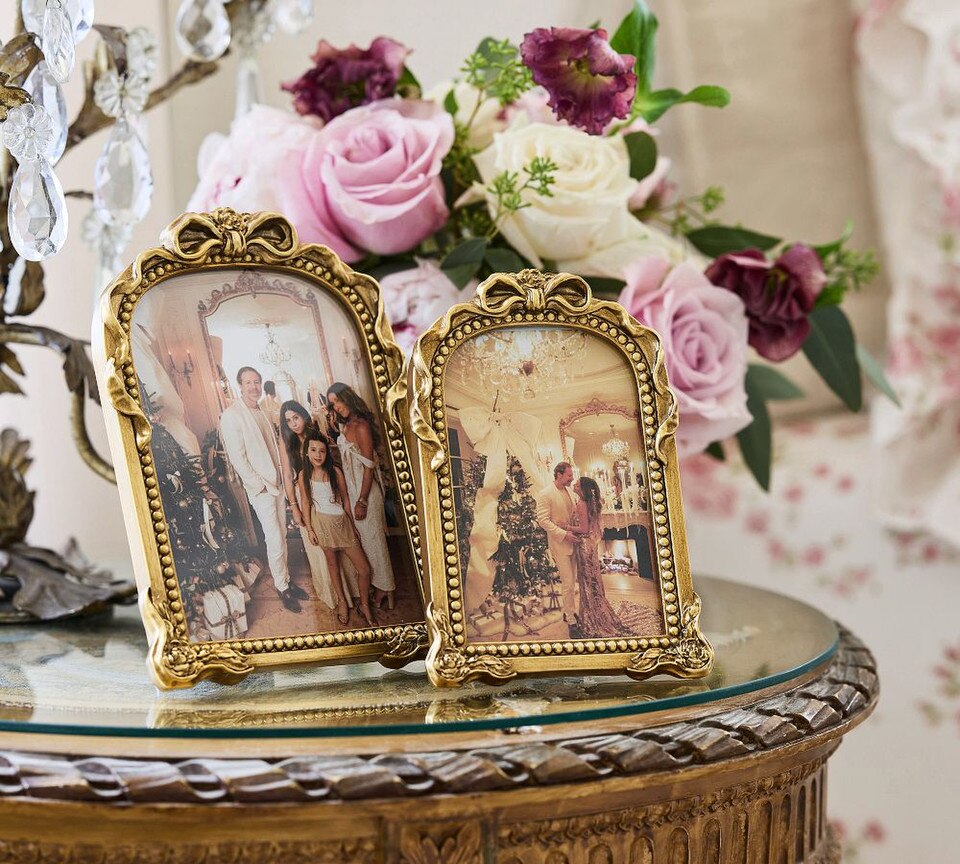 LoveShackFancy Gold Bow Frame | Pottery Barn Australia
