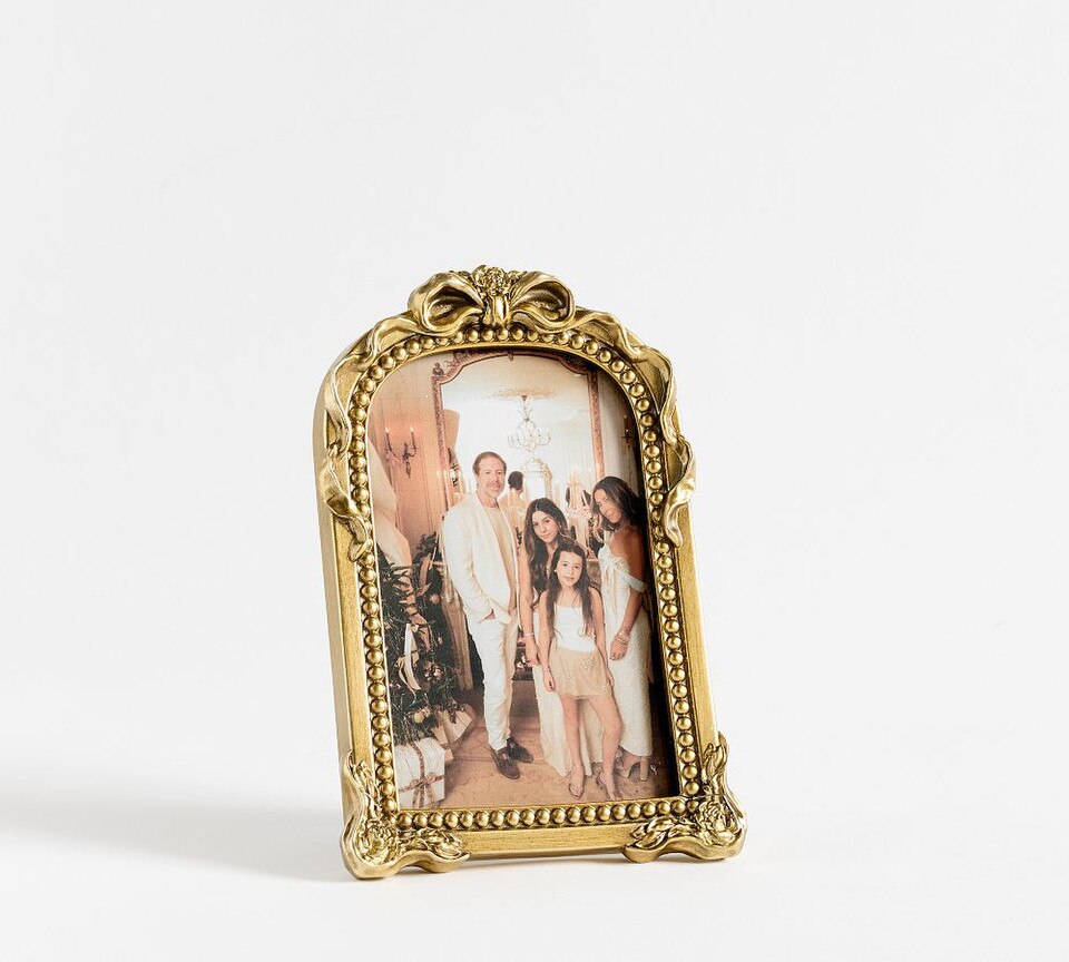 LoveShackFancy Gold Bow Frame | Pottery Barn Australia