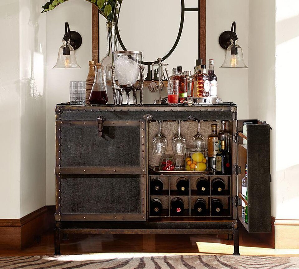 Ludlow Trunk Bar Cabinet | Pottery Barn Australia
