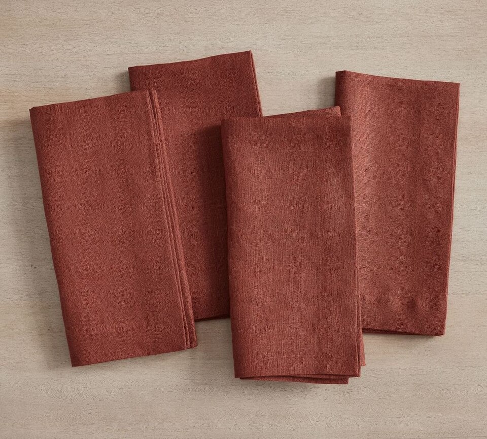 Mason Oversized Linen Napkins - Pottery Barn Australia