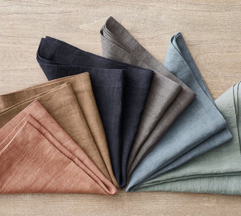 Mason Oversized Linen Napkins | Pottery Barn Australia