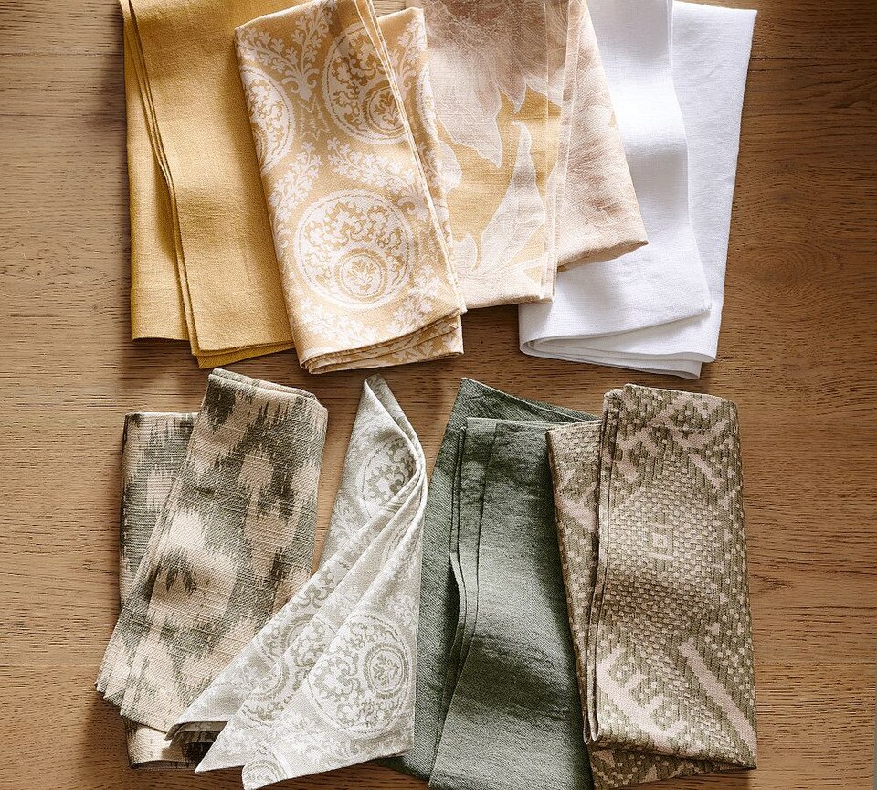 Mason Oversized Linen Napkins | Pottery Barn Australia