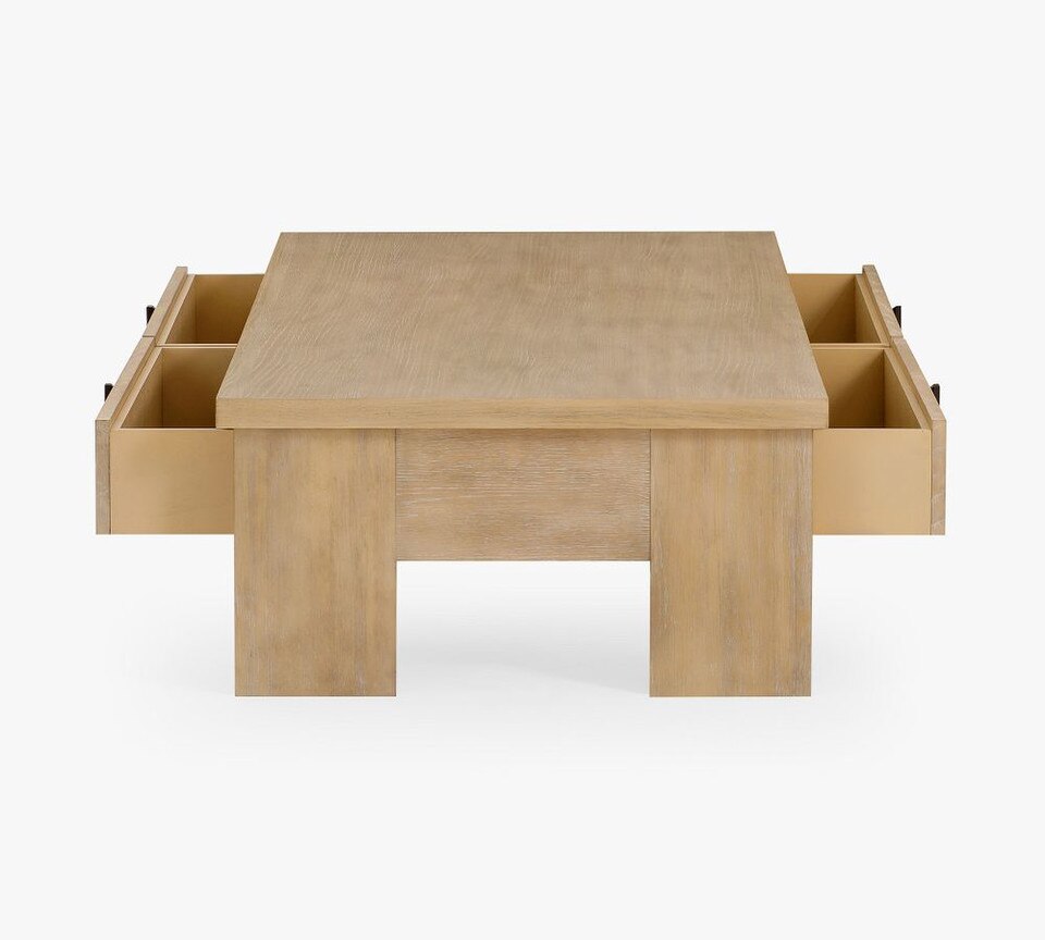 Modern Farmhouse Rectangular Coffee Table (64")
