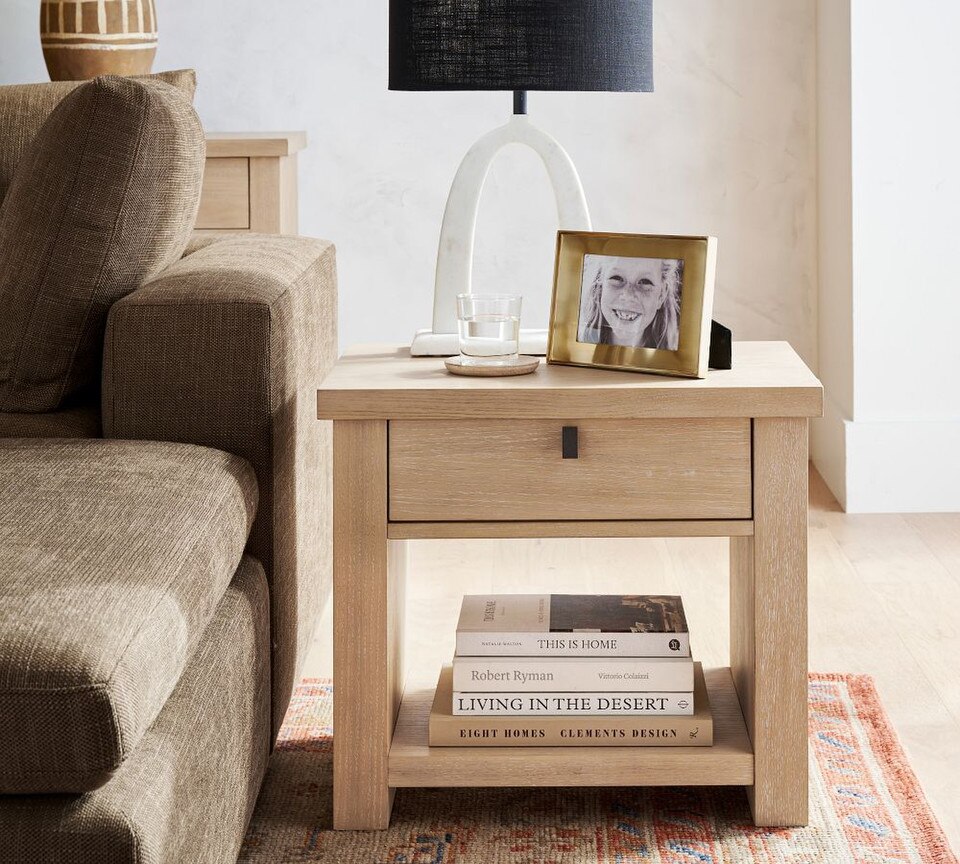 Modern Farmhouse Square Side Table (24")