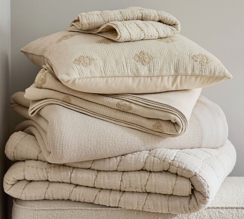 Natalie Embroidered Coverlet | Pottery Barn Australia