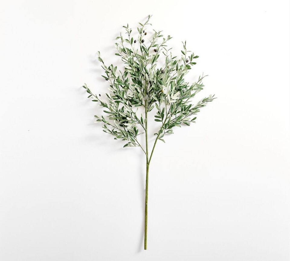 Traditional Faux Olive Branch