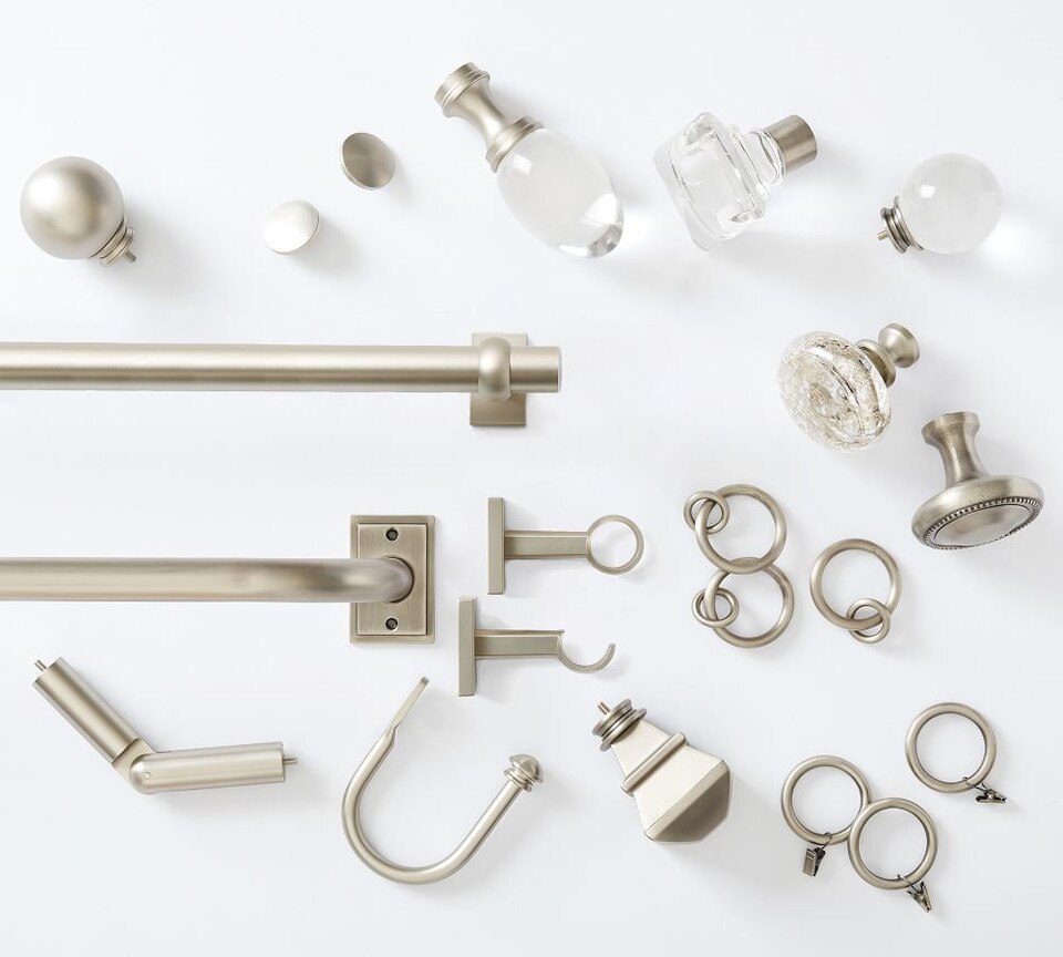 Pewter Curtain Hardware Collection - Pottery Barn Australia