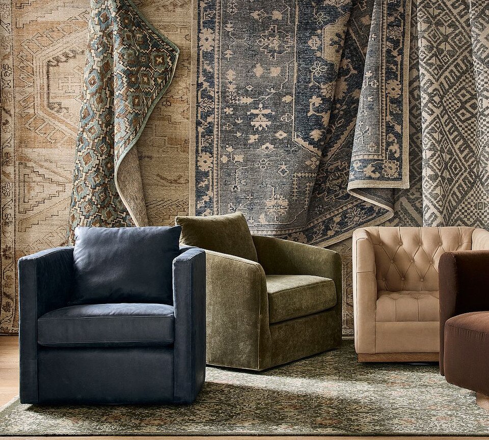 Remmy Swivel Chair | Pottery Barn Australia