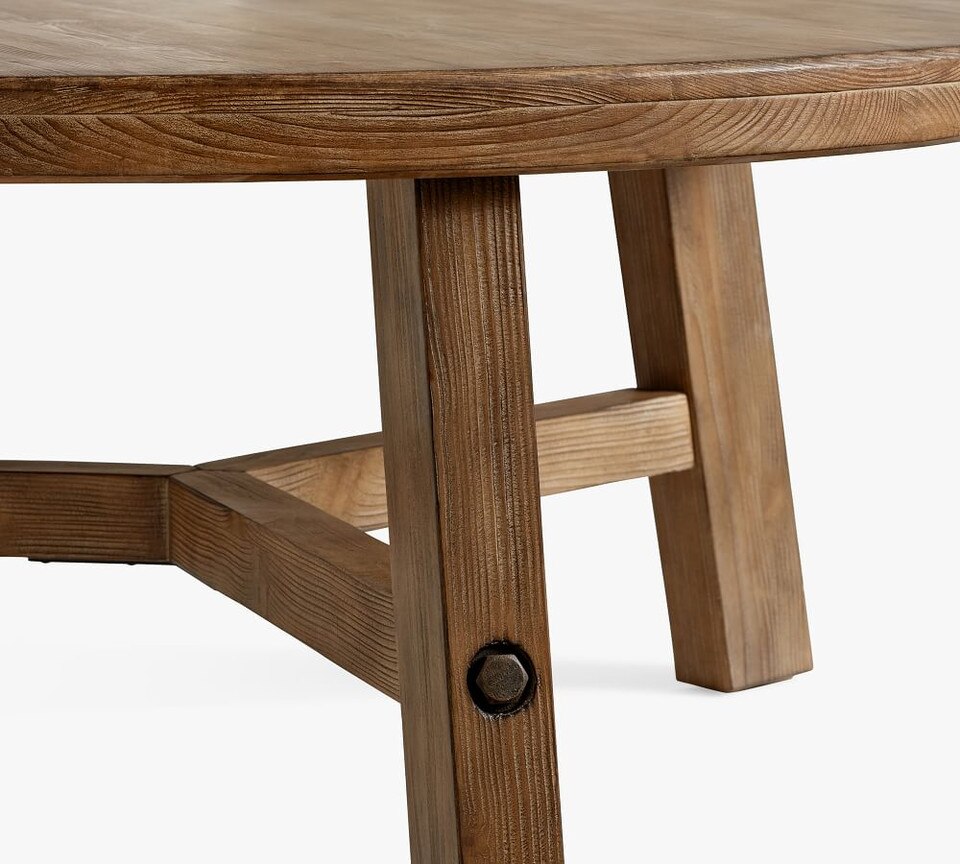 Rustic Farmhouse Round Coffee Table (44")