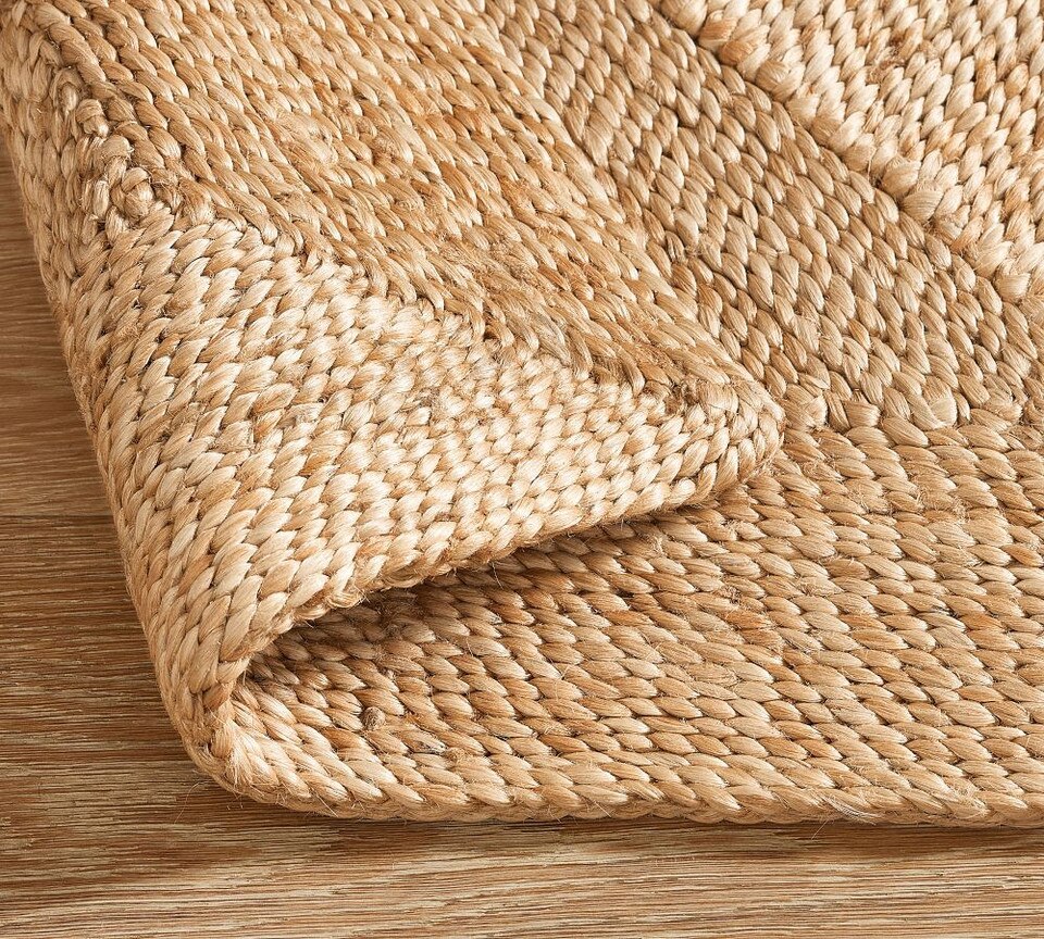 Salvino Diamond Jute Rug | Pottery Barn Australia