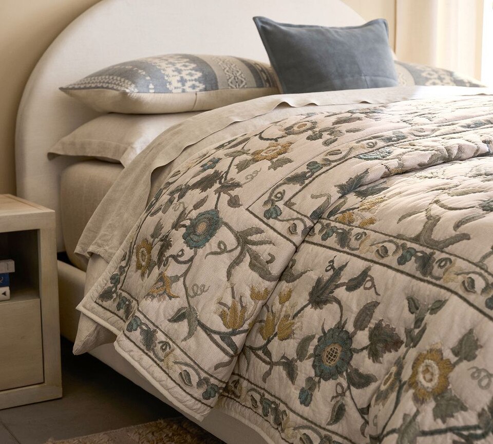Tessa Embroidered Coverlet | Pottery Barn Australia