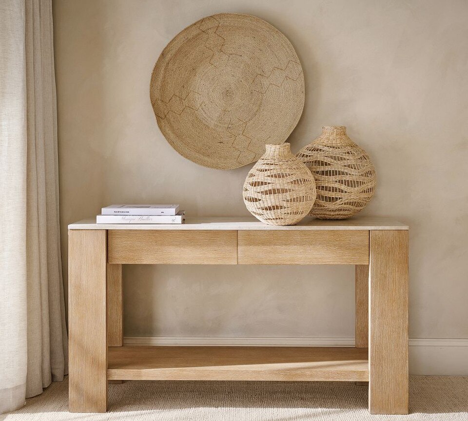 Travertine Console Table (137 cm) | Pottery Barn Australia